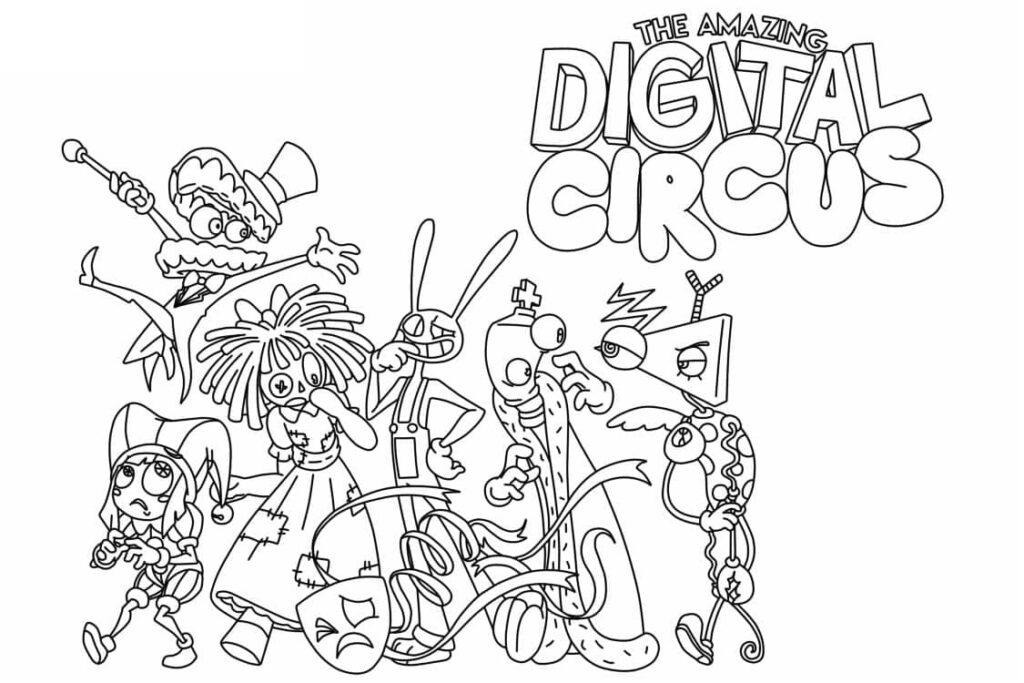 Dibujos De Circo Digital Para Imprimir Y Colorear Blogitecno